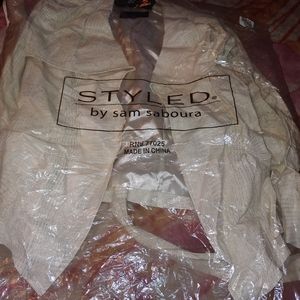 Sam Saboura | Jackets & Coats | Styled By Sam Saboura L Ivory Faux ...